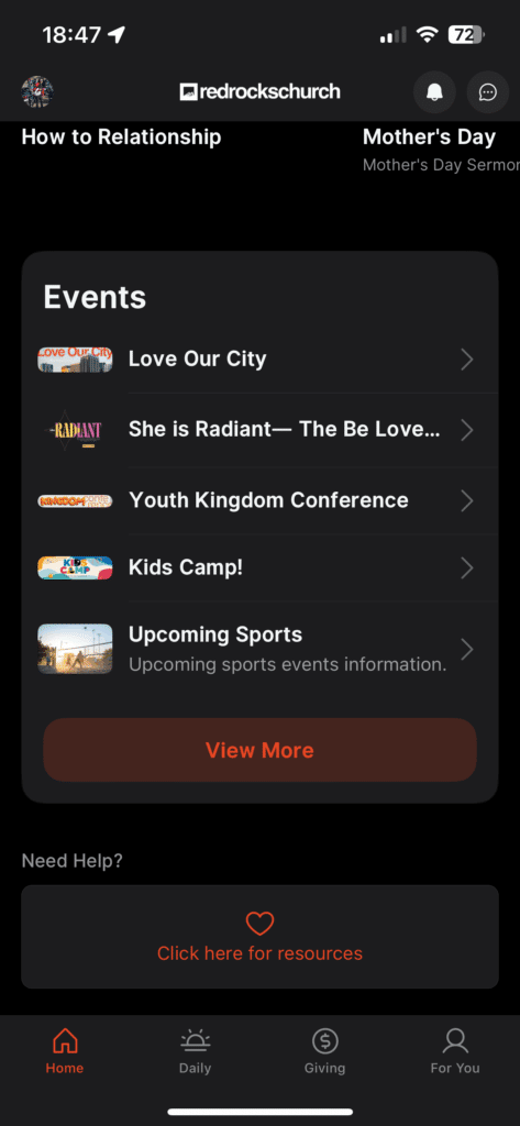 Red Rocks Church App - Red Rocks Church